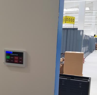 China 7 Inch Building Automation Touchscreen Android OS Super User Flush Wall Ethernet POE Panel PC for sale