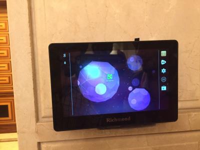 China 7 Inch Silk Print Android OS POE Touch Screen Monitor Wall Mounted Digital Signage Panel PC for sale