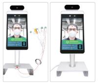 China Face recognition body temperature detector access control 8 Inch aluminum Android LCD screen for sale