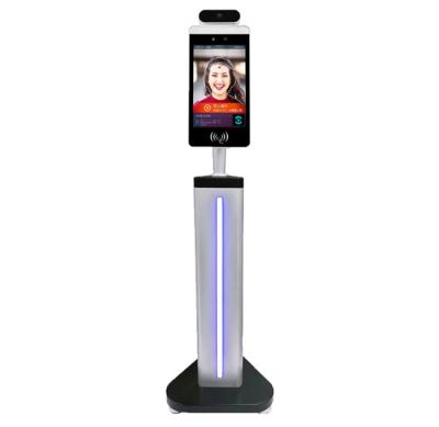 Aluminum Alloy 8 Inch Facial Recognition Human Temperature Scanning Android Rooted Panel