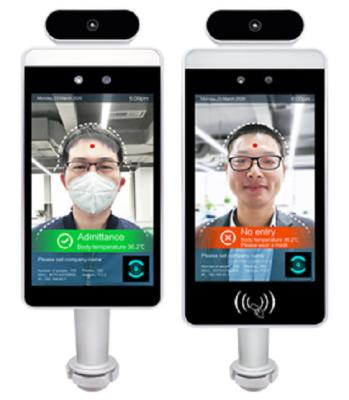 China 8 Inch waterproof body temperature detect android panel support wall mount free standing for sale