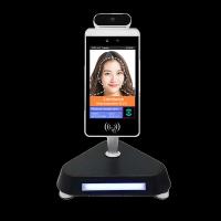 China Monocular Camera 8 Inch Android Based Face Checking Panel PC With Desktop Pedestal for sale