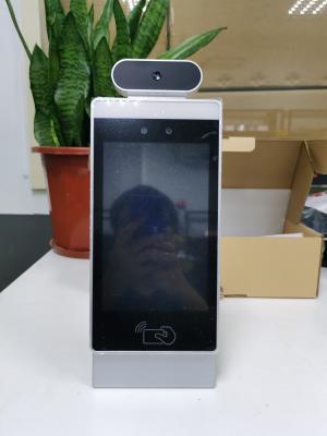 China Desktop Standing 8 Inch Access Control Panel Temperature Meter Facial Identification Android OS Monitor for sale