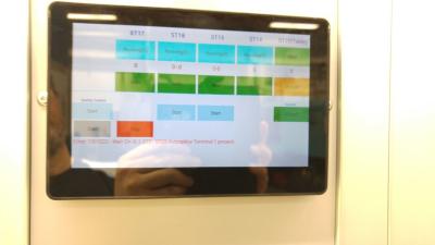 China 7 Inch Android No Button Display Industrial Touch Screen Wall Mount Auto Boot Panel PC for sale