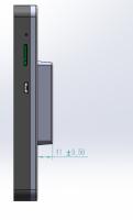 China Small Industrial Control Terminal 5 Inch Android Touch Screen POE Wall Mount Touch Display for sale