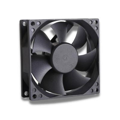 China 80mm Pc Fan 8025 80*80*25mm Low Noise Mini 24v Chassis 2 Balls Bearing Cooling Fan 5v 12 Volt Waterproof Fan for sale