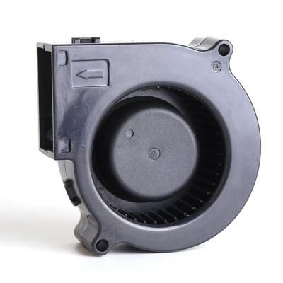 China Dc 12v 24v 75mm Centrifugal Fan 7530 2pin Efficient Cooling for Air Purification High Pressure Plastic Blower Fan for sale