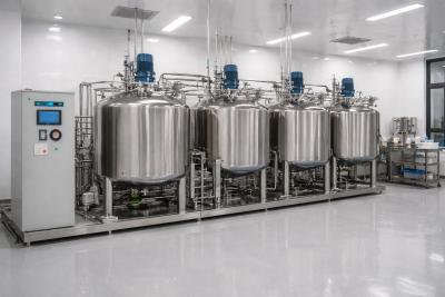 China Pharmaceutical Solution Preparation System 500L with SS316L Mixing Tank (GMP Design) for sale