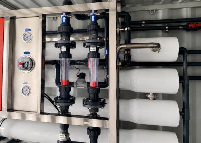 China Industrial Sea Water Reverse Osmosis System with PLC Automatic Control and Stainless Steel Frame Structure for sale