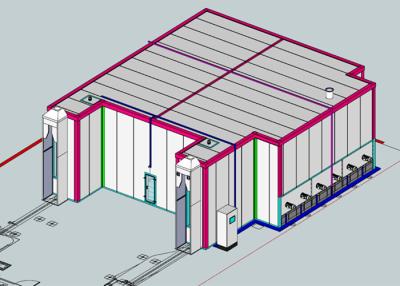 Cina Il gas di alta efficienza spolverizza ricoprire curando Oven For Powder Coating Line in vendita