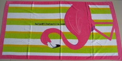 China China manufacturer 100% cotton printed beach towel , customer design for sale