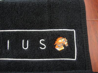 COTON 100% bon marché de Logo Bath Face Hotel Towel de broderie