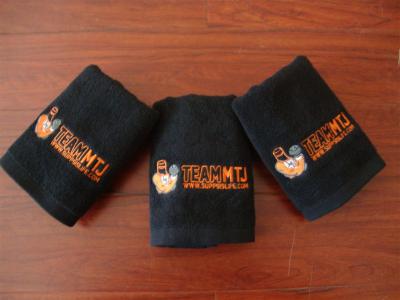 China customize towel , personalized towel , embroider your logo on the hand towel for sale