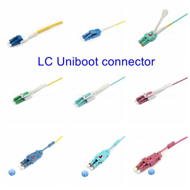 Magenta LC Uniboot Fiber Optic Patchcord Polarity Changeable LC OM4 0