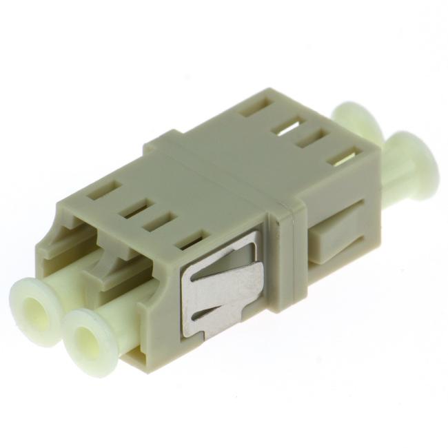 Singlemode Multimode LC Duplex Fiber Optic Adapter Flangeless For Telecom 1
