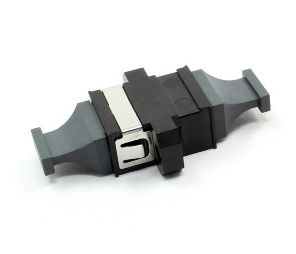 100G 4 72 Fibers Fiber Optic MPO Adapter Flanged Black For Data Center 0