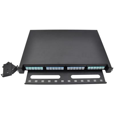 China LC 1U FTTH Terminal Box With Multimode OM3 Pigtails 1.2mm Aluminum for sale