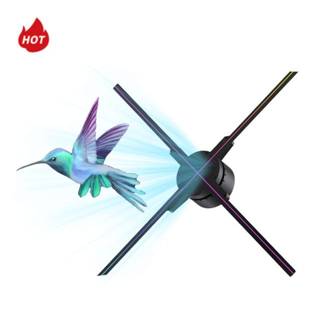 4 blades 3D led fan for advertising