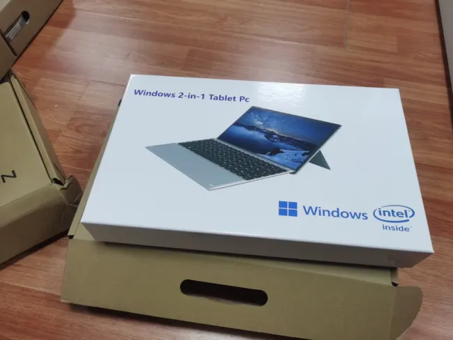 12.3 Inch Windows 2 in 1 Tablet Gaming Laptop 3: 2K HD Touch Screen Intel Celeron J4125 8GB RAM 128/256/512GB 1tb ROM PC