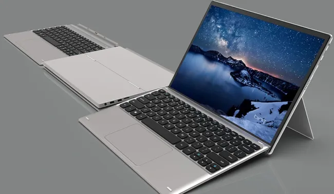 12.3 Inch Windows 2 in 1 Tablet Gaming Laptop 3: 2K HD Touch Screen Intel Celeron J4125 8GB RAM 128/256/512GB 1tb ROM PC