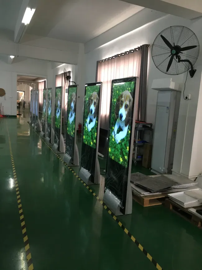 Touch screen kiosk close-up