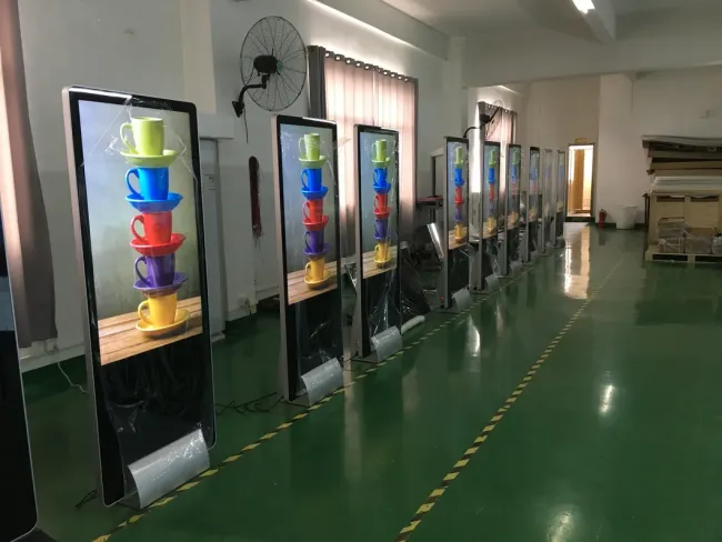 Touch screen kiosk side profile