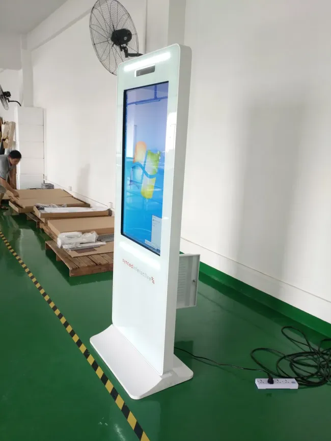 55-inch touch screen kiosk interface