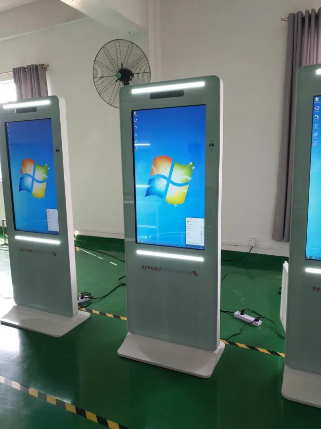 49-inch Touch Screen Kiosk side view