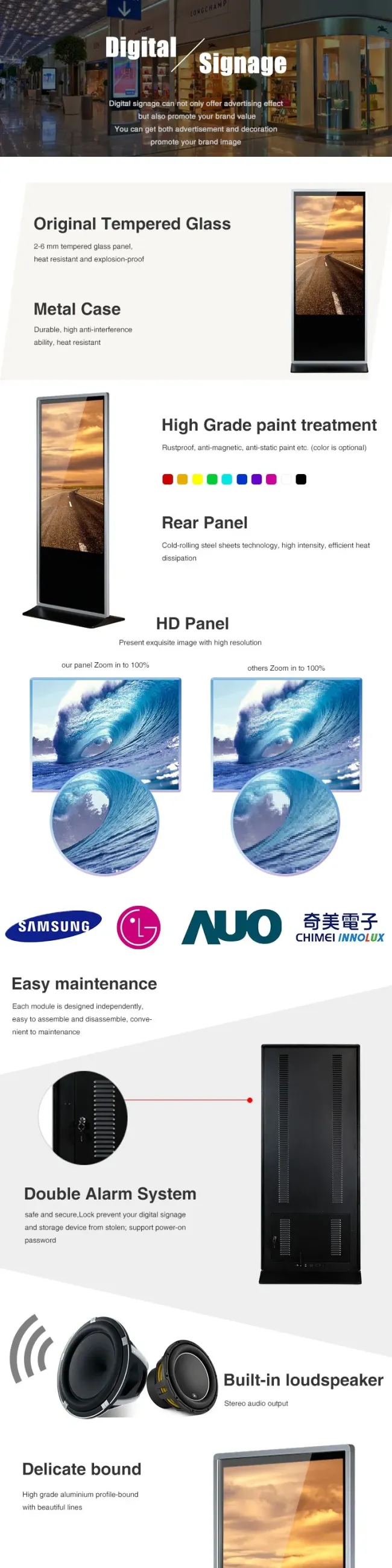 Kiosk technical specifications diagram