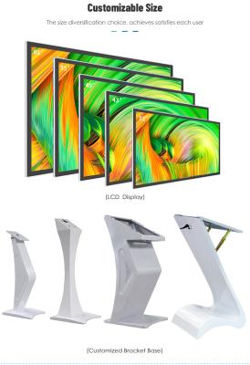 China Floor Standing Vertical Interactive Digital Signage Totem , LCD TV Touch Screens Kiosk for sale