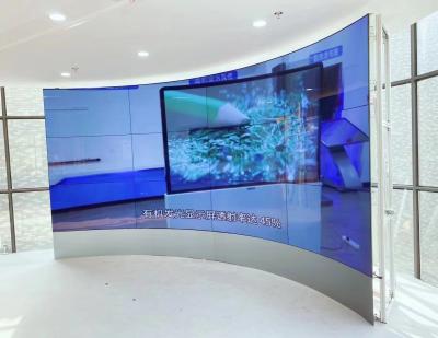 China 55 65 75 Videowand der Zoll-kurvte Handelsanzeigen-OLED flexiblen Schirm zu verkaufen