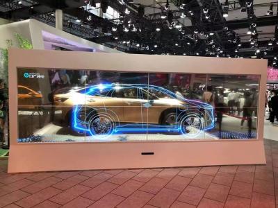 China 55 65 75 Videowand der Zoll-kurvte Handelsanzeigen-OLED flexiblen Schirm zu verkaufen