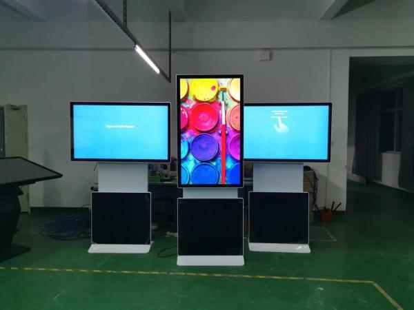 43 55-Zoll-Digital Signage Kiosk Drehfläche Stand 360-Grad Werbeanzeige