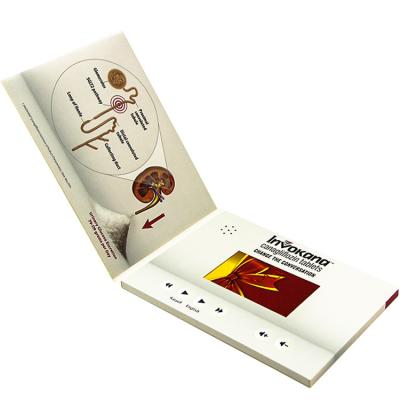 China High Resolution Wall Mount LCD Display Interactive Video Greeting Cards Multi Touch for sale