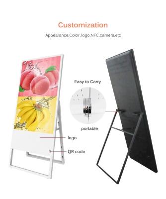 Cina Supporto portatile del chiosco del contrassegno di Wifi Digital a 43 pollici con l'interfaccia di USB VGA HDMI in vendita
