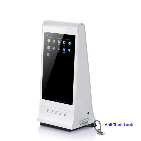 8 pouces Tabletop numérique de commande d'appel affichage écran LCD publicité lecteur avec menu Power Bank
