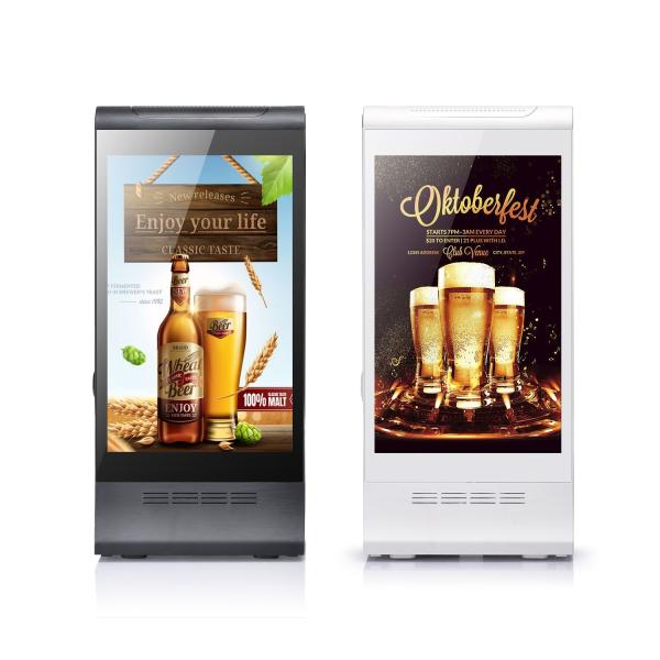 8 pouces Tabletop numérique de commande d'appel affichage écran LCD publicité lecteur avec menu Power Bank