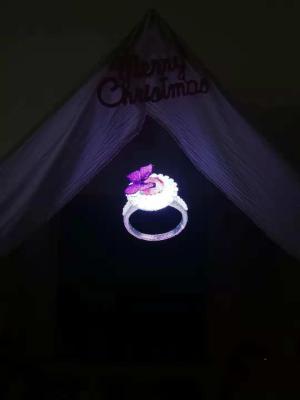 China 672 Lamp Bead 3d Image Projection Hologram , Hologram Advertising Display 5V 15A for sale