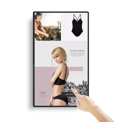 China Touch Screen Monitor 400 brightness 1920×1080 resolution Interactive  350MHz Indoor use for sale