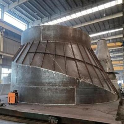 China Crusher Hopper Hood Cyclone Steel Structural Fabrication For Crushing Station CE AISC CWB for sale