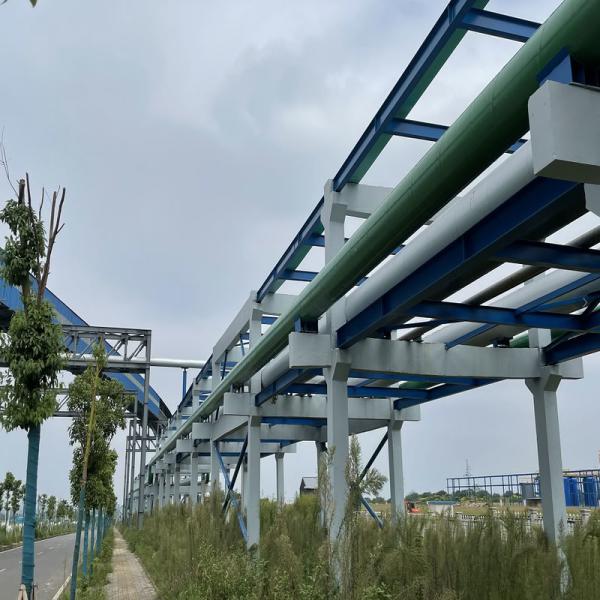 Quality Steel Pipe Rack Structure Fabrication For Cable Duct Bank Construction for sale