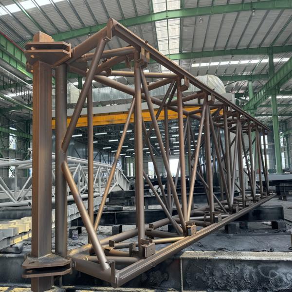 Quality Steel Pipe Rack Structure Fabrication For Cable Duct Bank Construction for sale