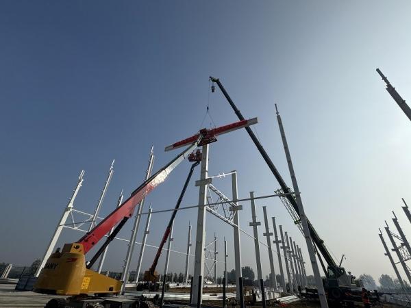 Quality Modular Construction Pre Engineered H Section Steel Structure Workshop For Industrial Facilities for sale