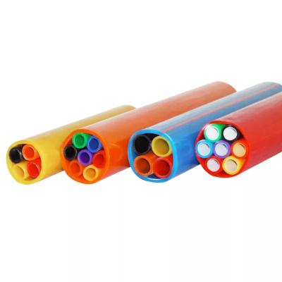 China 2 4 7 Way Hdpe Microduct Pipe Direct Buried For Optic Fiber Air Blowing Cable en venta