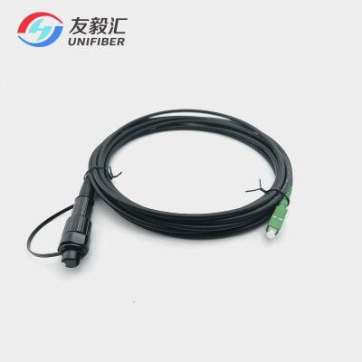 Cina Huawei Mini Sc To Sc / Apc Optical Fiber Drop Cable Pre Connectorized 1-150m For Ftth in vendita