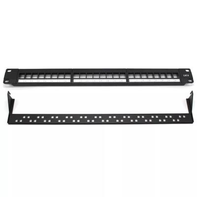 China 19 Inch CAT6 UTP Patch Panel 1U RJ45 24 Ports Blank for sale