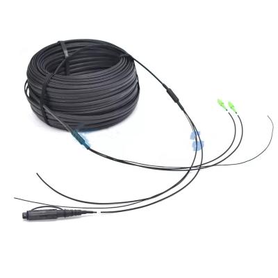 China SST Toneable Flat Drop Cable Optitap Hardened 2 Core SC/APC G657A1 PE en venta