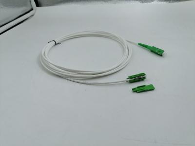 China Flexible SC APC Ferrule To SC APC Armored Fiber Patch Cable G657A2 3.0mm UV White 30m 50m for sale