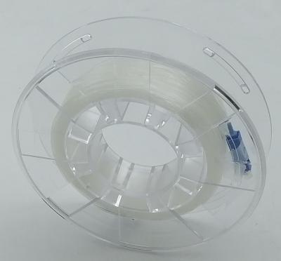 중국 FTTH 투명한 명백한 섬유 낙하 케이블 0.9 밀리미터 단단한 버퍼링된 G657A2 SC / UPC-SC / UPC 100m 판매용