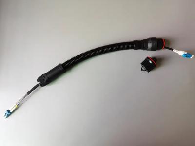 China Ruggedized Rodent Resistant Fullaxs to DLC Fiber Cable Assembly With PG Gland Extension Tube en venta